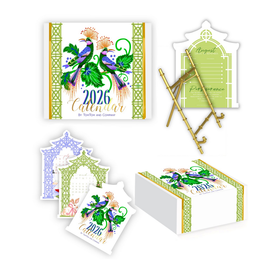 TomTom & Company 2026 Boxed Pagoda Calendar Set – Monkee's of Myrtle Beach