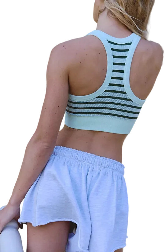 Free People Go To Stripe Bra in Frosty Combo – Monkee's of Myrtle Beach