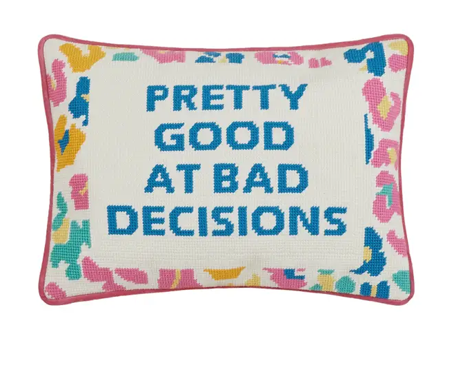 MC Pretty Good Needlepoint Pillow – Monkee's of Myrtle Beach