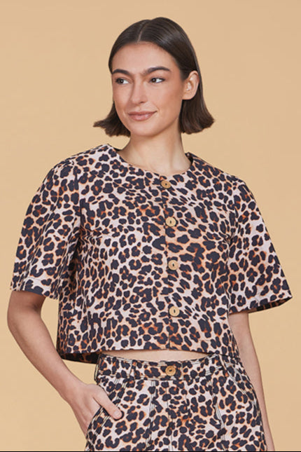 Olivia By Livro Heidi Top In Leopard – Monkee's of Myrtle Beach